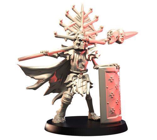 Skeleton Commander - Pose 5 | 3DIPStudios | Blood of Bones | Miniature ...