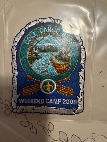 Cole Canoe Base BSA Michigan 2008 Weekend Camp Patch Free Shipping | eBay
