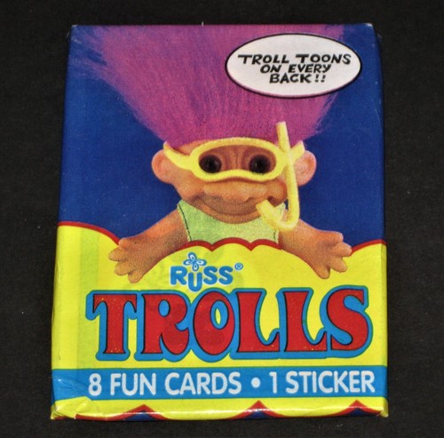 RUSS TROLLS 1992 Topps (1) Unopened Trading Card Wax Pack | eBay