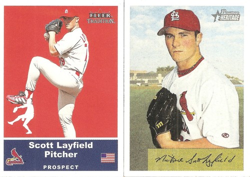2 DIFFERENT BASEBALL CARD LOT OF SCOTT LAYFIELD 494 | eBay