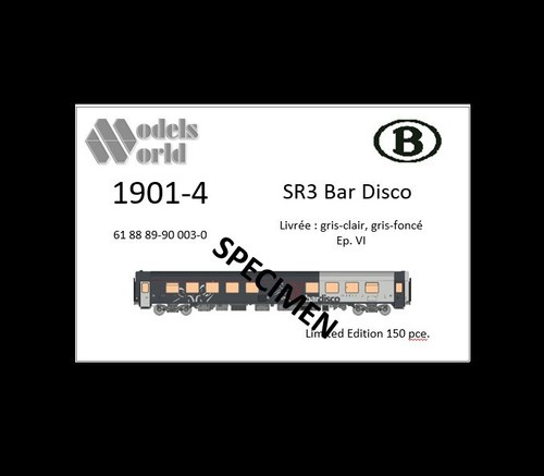 Définissez votre étiquette autocollante pour °LS Models SR3 Bar SNCB ...