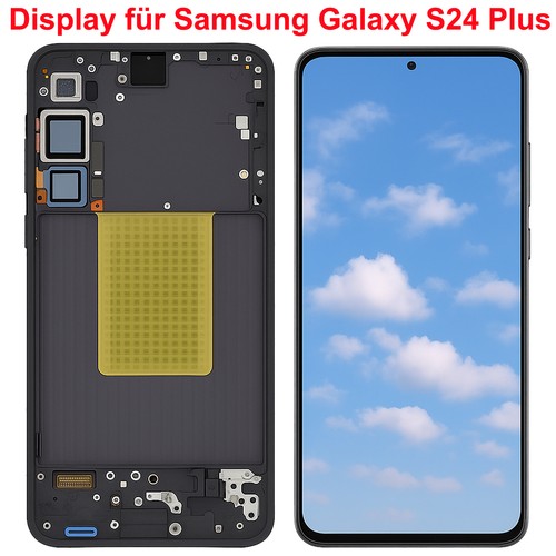Display für Samsung Galaxy S24 Plus SM-S926 LCD OLED Bildschirm Schwarz ...