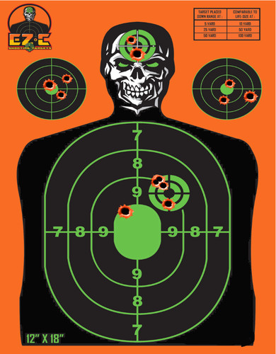 EZ-C Shooting Targets - 12" x 18" Silhouette Splatter Targets (5 Pack ...