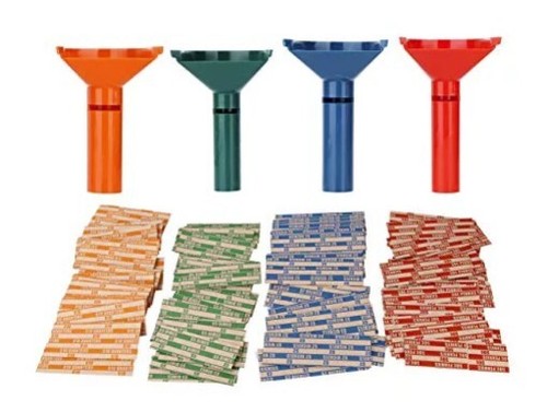 Color Coded Coin Sorting Tubes. Coin Wrappers Included | eBay