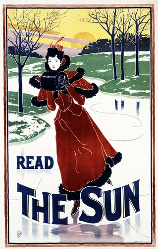 1900s "Read The Sun" Louis Rhead Poster 13 x 18 Giclee print | eBay