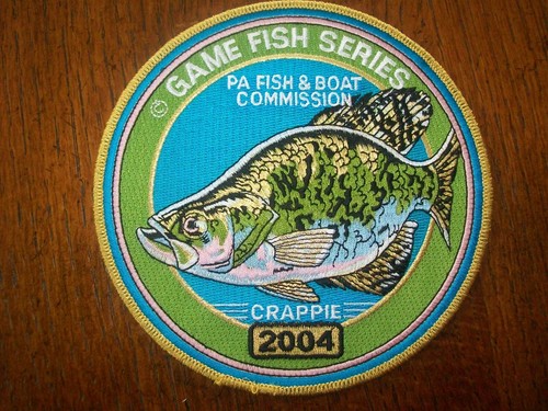 PENNSYLVANIA GAME FISH SERIES 6" 2004 CRAPPIE PATCH BACK SIGNED | eBay