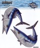 Marlin Decals Bumper Stickers Right Left Facing Gifts Fishing Men Boys ...
