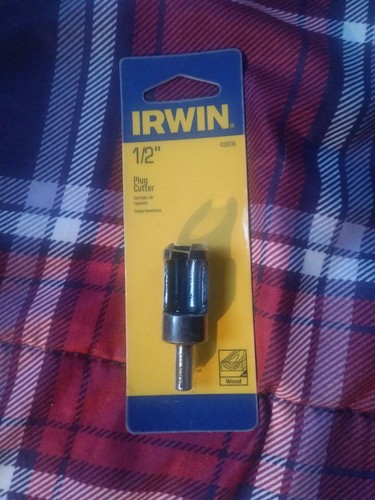 IRWIN 1/2" WOOD PLUG CUTTER # 43908 NEW | eBay