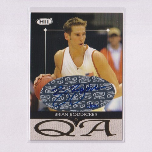 2004 SAGE HIT Q&A Autograph AUTO #Q6 Brian Boddicker RC Rookie SN /100 ...