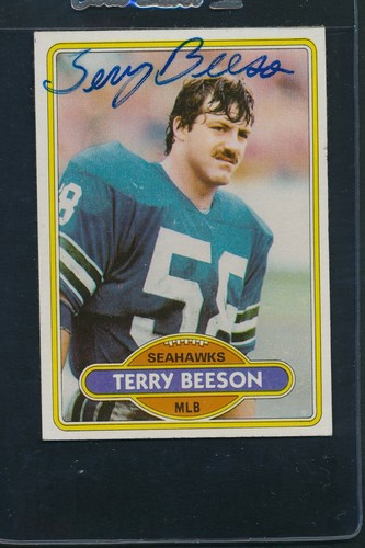 1980 Topps #428 Terry Beeson Seahawks Signed Auto *33319 | eBay