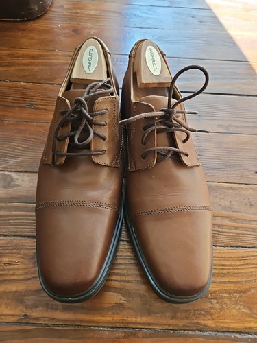 Clarks Collection Men’s Brown Leather Oxfords Dress Shoes 15770 Size 9M ...