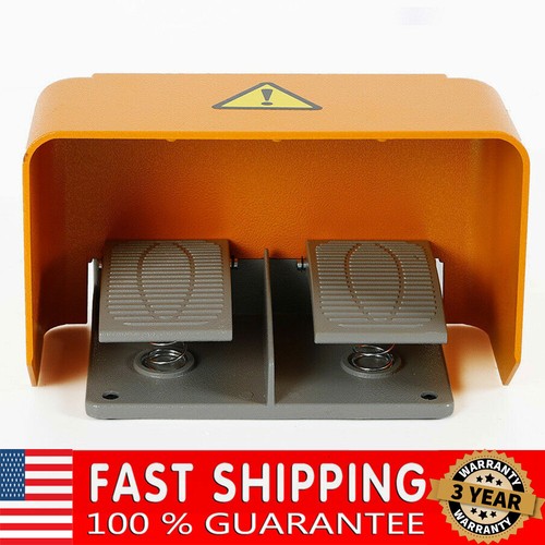 Industrial Double Pedal Foot Switch Heavy Duty Foot Pedal Electric NO ...