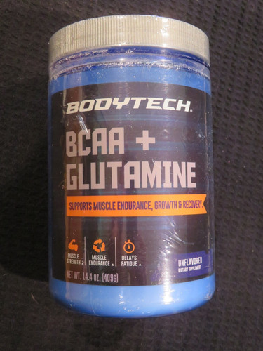 Bodytech BCAA + Glutamine 14.4 Oz 59 Servings Unflavored Muscle ...