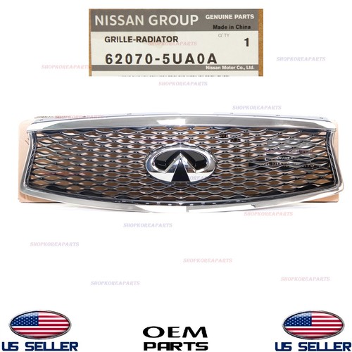 Genuine Front Bumper Upper Grille Chrome OEM⭐ INFINITI QX50 2016-2017 ...