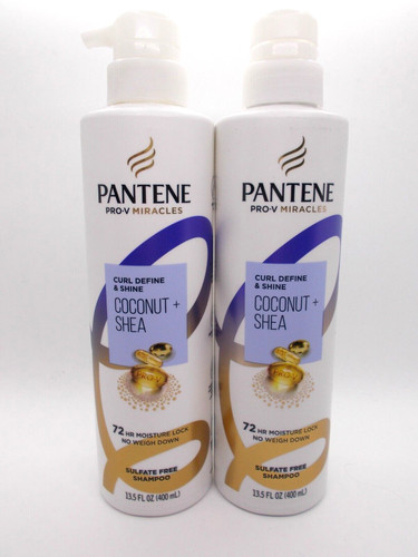 Pantene Curl Define & SHine Coconut Shea Shampoo x2 NEW | eBay