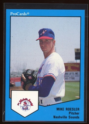 1989 Pro Cards Nashville Sounds MIKE ROESLER RC REDS FORT WAYNE IN | eBay