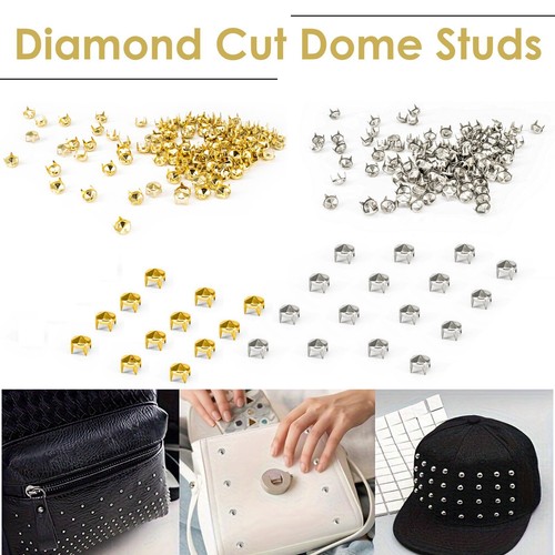 Métal Diamant Coupe Dôme Griffe Punk Clous Rivets Ceinture Chaussures ...