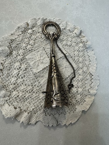 Vintage Tussie Mussie 6” Victorian Wedding Silver Plated Bouquet Holder ...