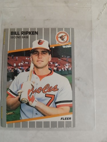 1989 FLEER BILLY RIPKEN ERROR Card F*** Face On Bat. | eBay