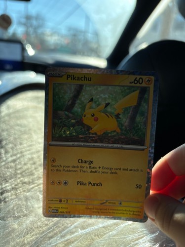 pikachu pika punch card | eBay