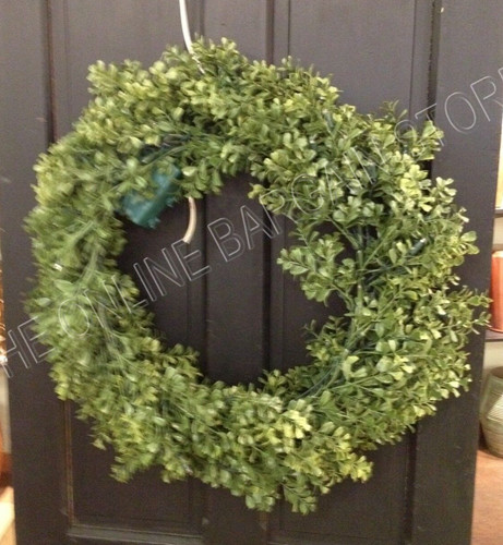 Frontgate Grandinroad Easter Cordless Boxwood Christmas Door Wreath ...