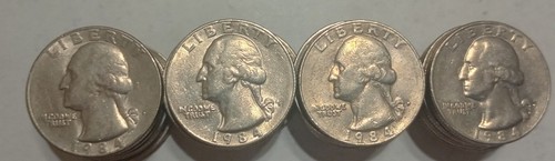 1984 P Washington Quarter Roll Circulated (40 Total Coins!) | eBay