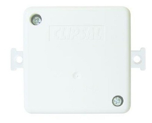 2x Clipsal JUNCTION BOX 1-Earth & 3-Single Screw Loose, Clear Backed ...