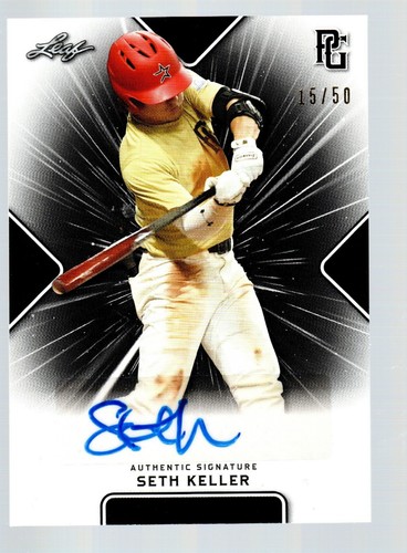 2021 Leaf Perfect Game Showcase Autographs Black #BASK1 Seth Keller 15/50 | eBay