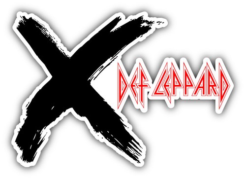 Def Leppard X Car Bumper Sticker Decal - 9'', 12'' or 14'' | eBay