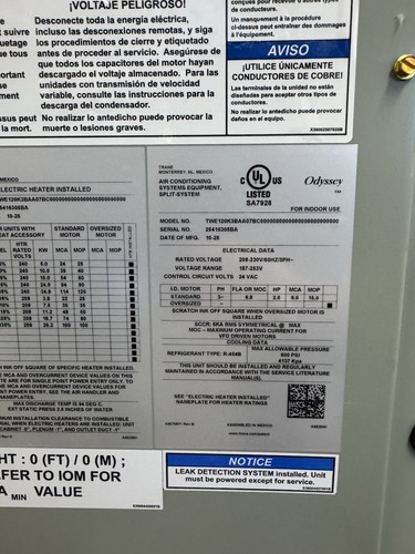 Commercial 10-ton Air Handler With A 120,000 BTU Capacity,designed For ...