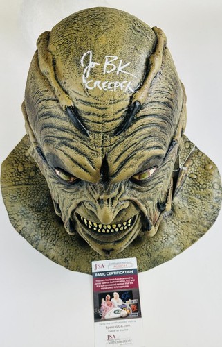 JONATHAN BRECK SIGNED CREEPER FULL SIZE TRICK OR TREAT MASK JEEPERS ...