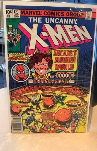 The X-Men #123 (1979) 9.2 NM Spider-Man Arcade Miss Locke Colleen Wing ...