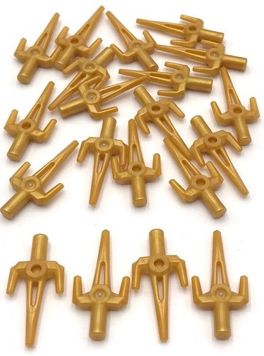 Lego 20 New Pearl Gold Minifigure Weapons Sai Parts | eBay
