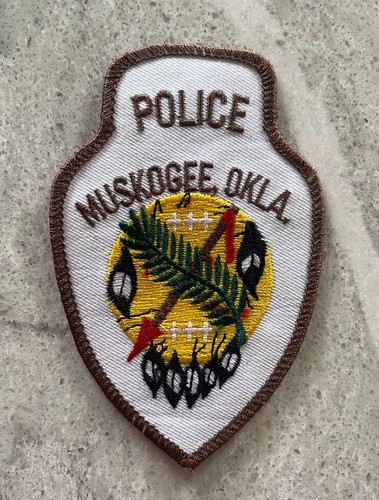 Muskogee Oklahoma Police patch new condition | eBay