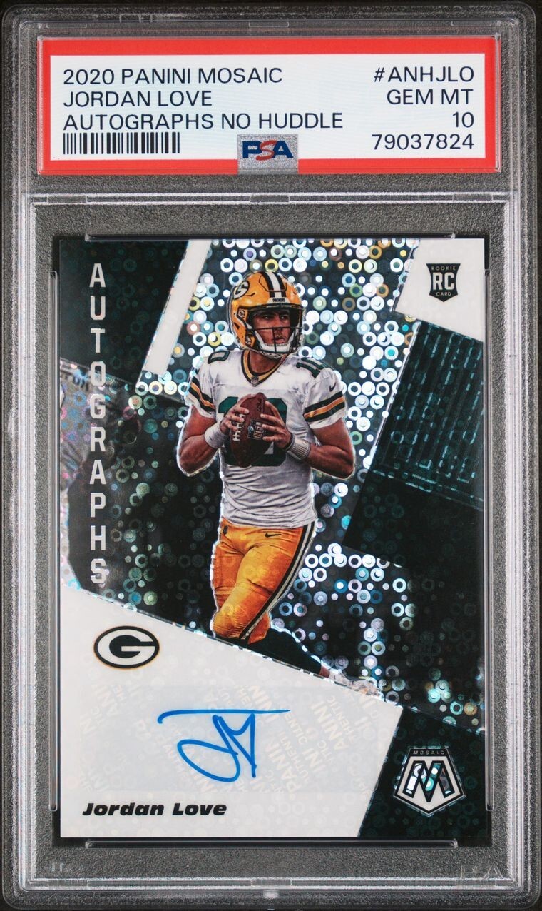 Jordan Love 2020 Mosaic #ANH-JLO Autographs - No Huddle PSA 10 Price ...