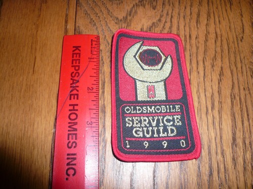 1990 Oldsmobile Service Guild Mechanics Patch - Vintage - Gold ...