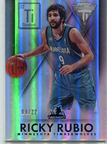 2013-14 Titanium - RICKY RUBIO - Periodic Table Foil SP #180 ...
