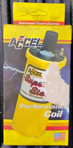 ACCEL 8140 Ignition Coil - Yellow - 42000v 1.4 ohm primary - Points ...