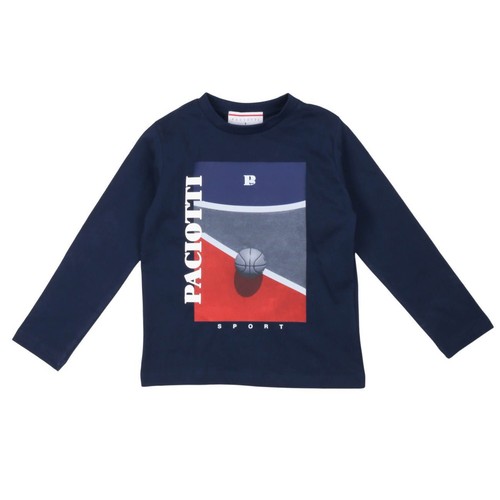 Paciotti - T-Shirt Manica Lunga Blu | eBay