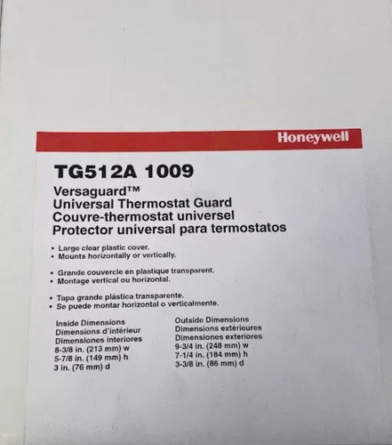 Honeywell TG512A1009 Versaguard Universal Thermostat Guard | eBay