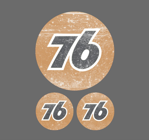 Union 76 Distressed WhtWashed Sticker Gas Gasoline Petroleum Vinyl ...