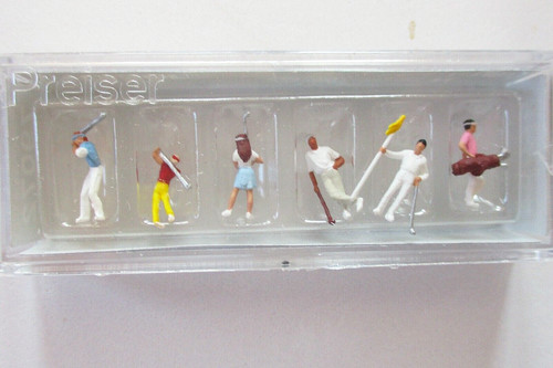 N scale Preiser 79072 Golfers / Golf Players ( Color #1) : 1:160 scale ...