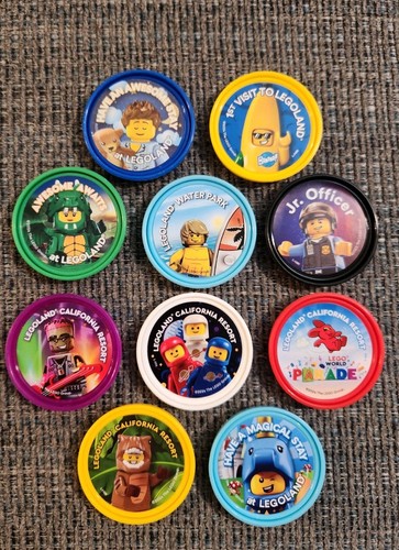 Legoland California Pop Badges ( Set Of 10) - As Pictured NEW | eBay
