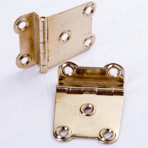 Brass Crank Surface Hinge -25 PAIRS- Offset Furniture Wood Wardrobe ...