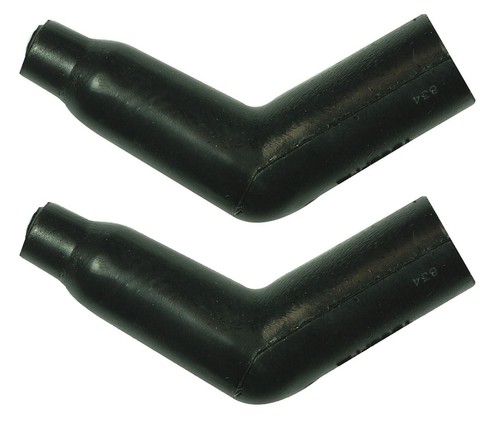 NGK Set of 2 Spark Plug Boot Cap Cover Resistors 120 Elbow Long Shape ...