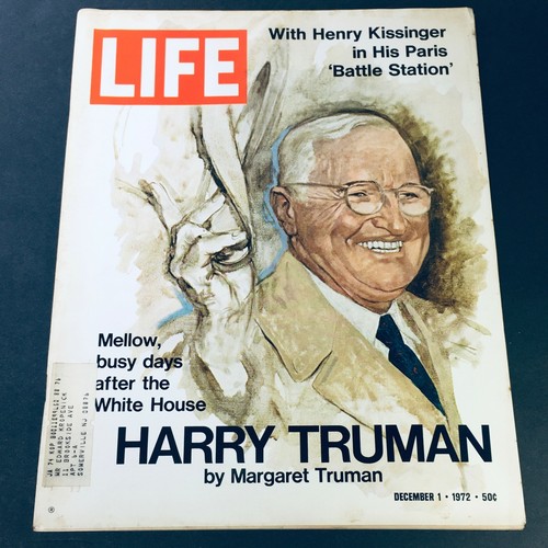 VTG Life Magazine December 1 1972 - Harry Truman by Margaret Truman | eBay