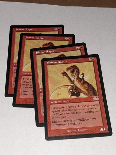 MTG Urza's Saga --- x4 SHIVAN RAPTOR x4 --- Uncommon! NM! Magic the ...