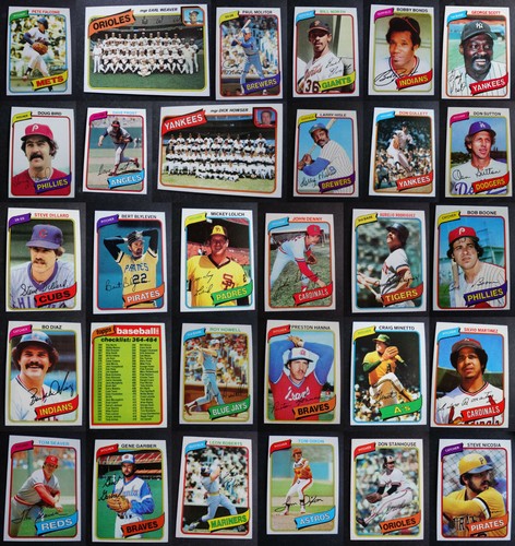 1980 Topps Baseball Cards Complete Your Set U You Pick From List 401 ...