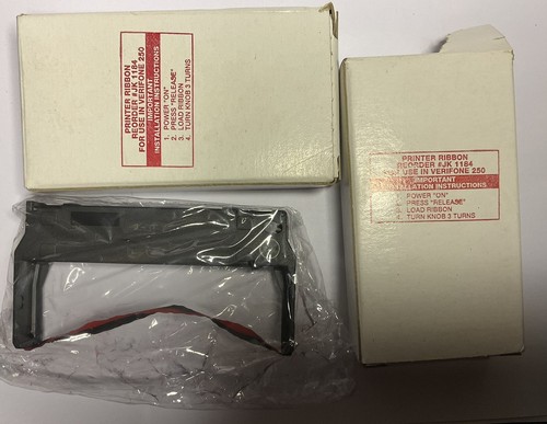 Verifone #250 Printer Red/Black Ribbon Replacement Pack Of 2 New In ...