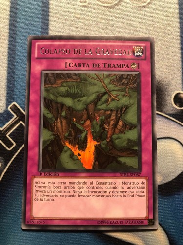GRAVITY COLLAPSE *** (SPANISH) RARE 1ST EDITION STBL-EN067 (LP) YUGIOH ...